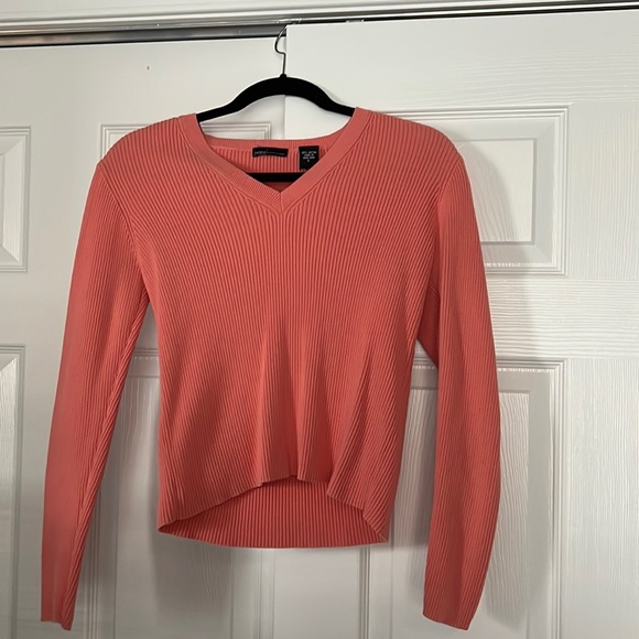 Moda International | Tops | Salmon Colored Sweater | Poshmark